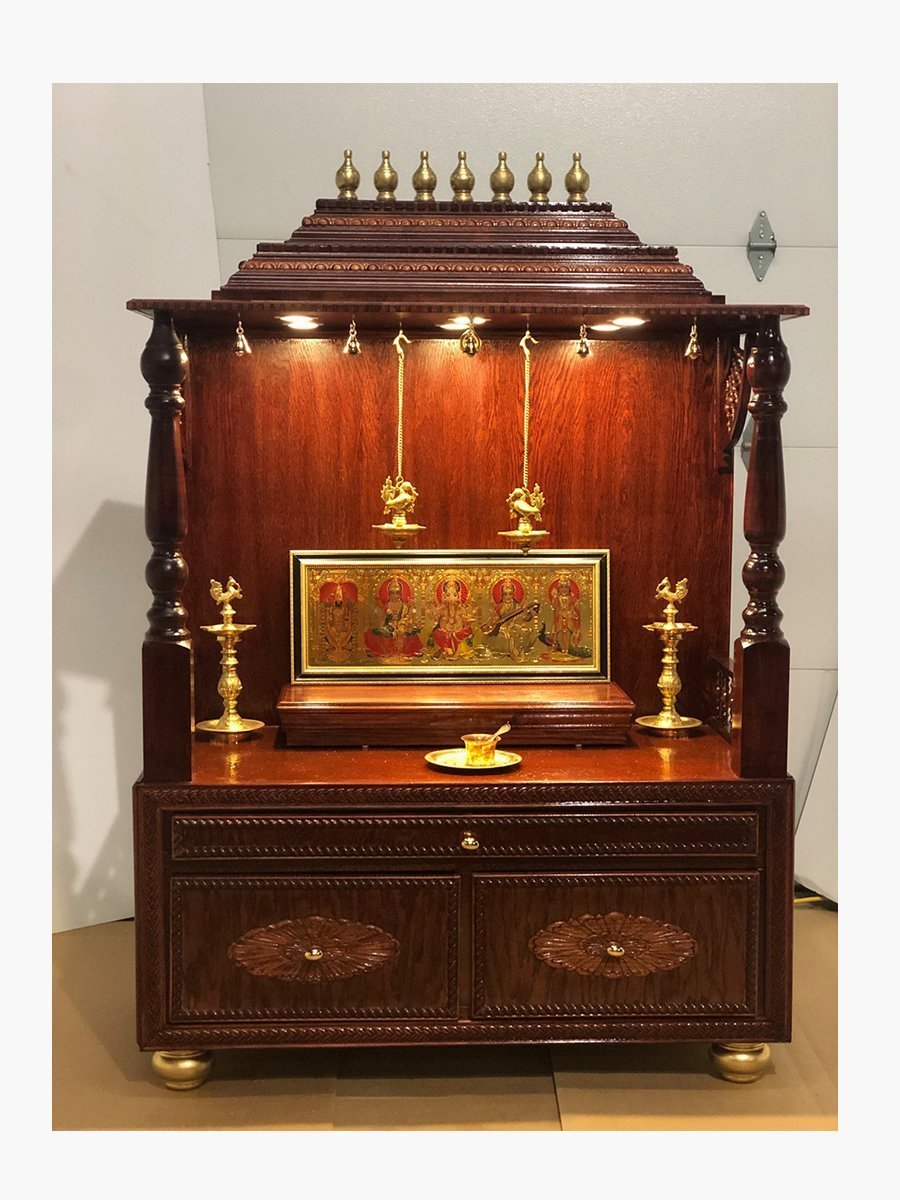 48" Custom Pooja Mandir- Open Design M #1 - Divine