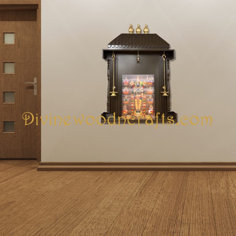 Discover Custom Wooden Temples: Wall Hanging Designs | Divine Wood N Crafts